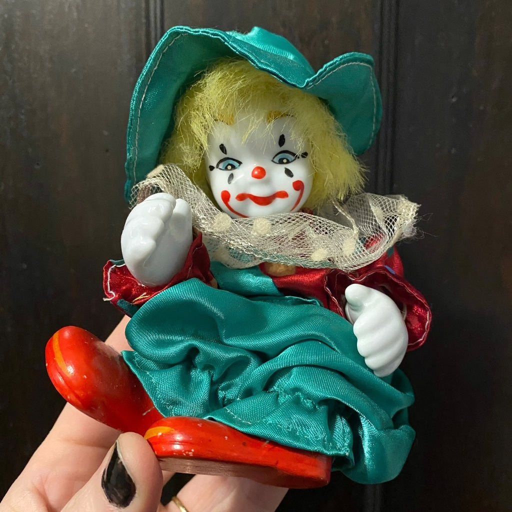 Vintage Porcelain Plush Clown Doll Figurine – Jackson Square